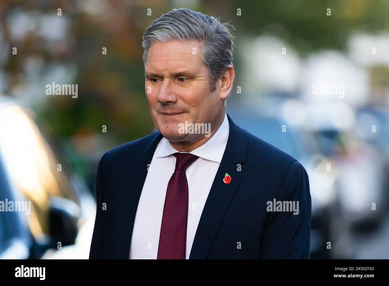 Leader of the Labour Party, Keir Starmer leaves his home for Prime ...