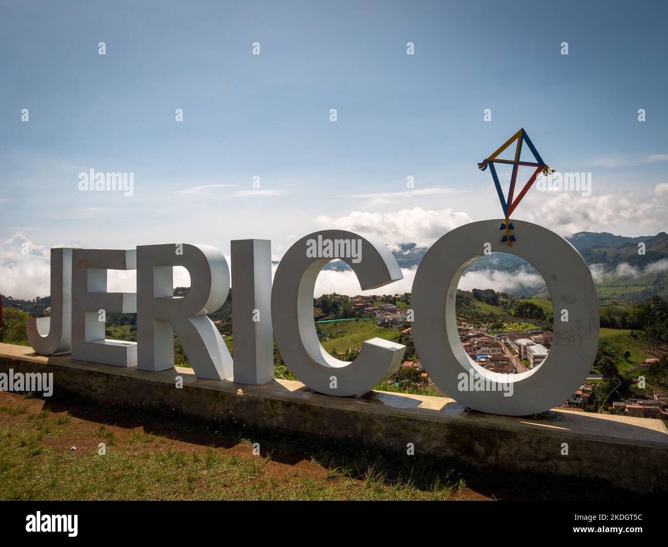 Jericó, Antioquia, Colombia - April 4 2022: Diagonal View of Big ...