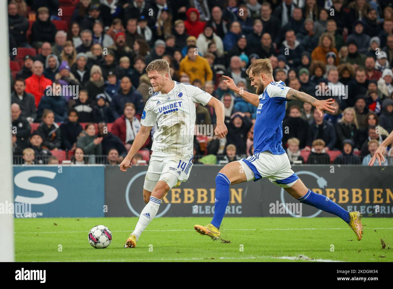 Copenhagen, Denmark. 06th Nov, 2022. Andreas Cornelius (14) of FC Copenhagen seen during the 3F ...