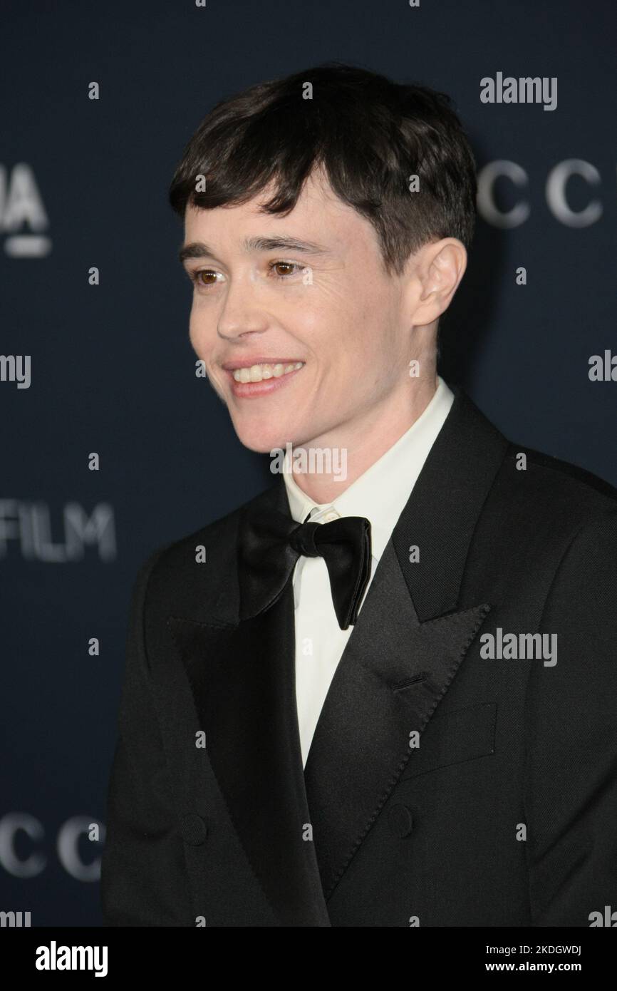 Elliott Page attends the 2022 LACMA ART+FILM GALA Presented By Gucci at ...