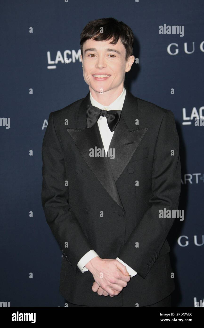 Elliott Page attends the 2022 LACMA ART+FILM GALA Presented By Gucci at ...