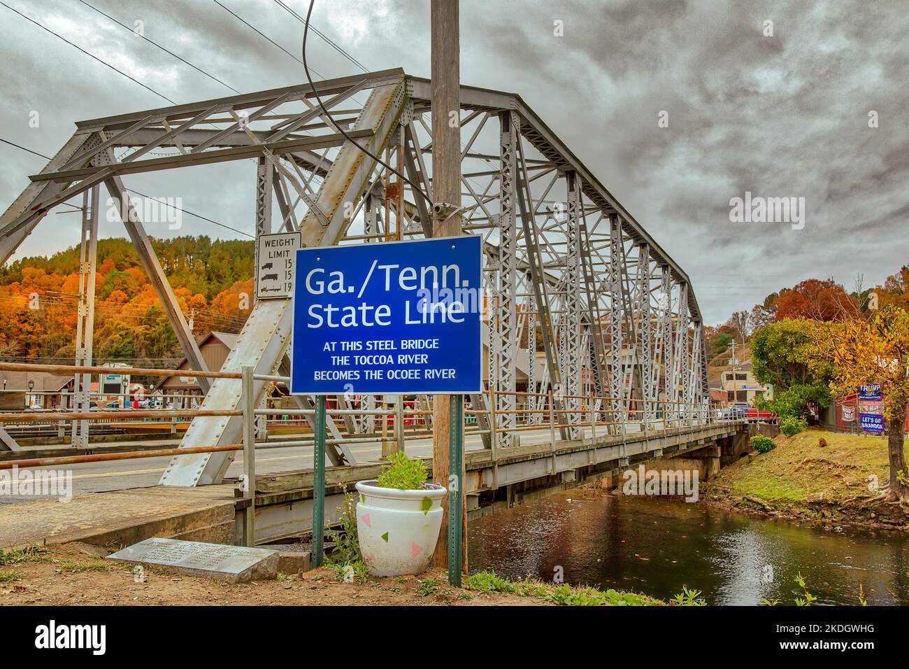 old toccoa river bridge Stock Photo - Alamy