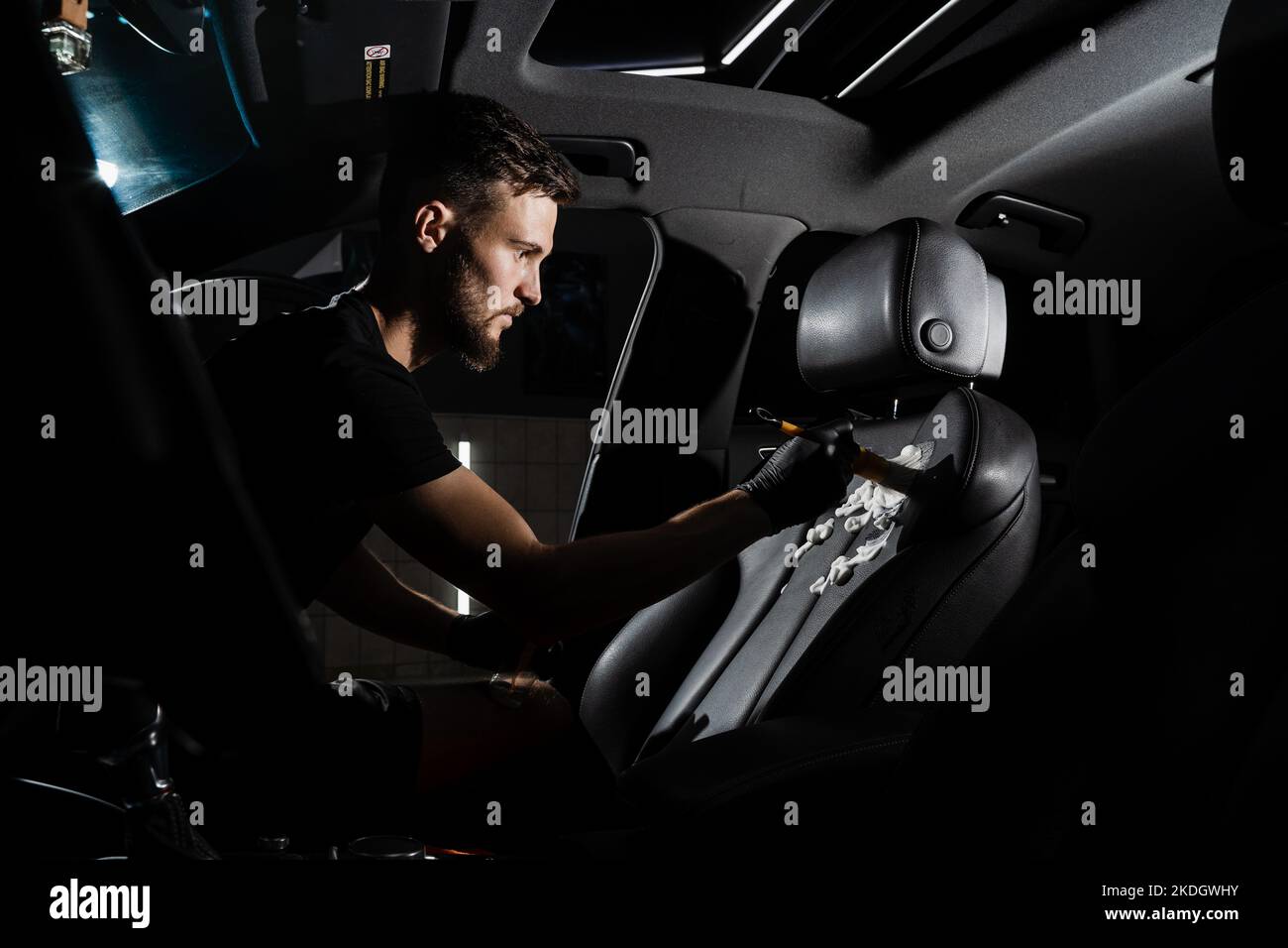 Applying foam leather detailing hi-res stock photography and images - Alamy