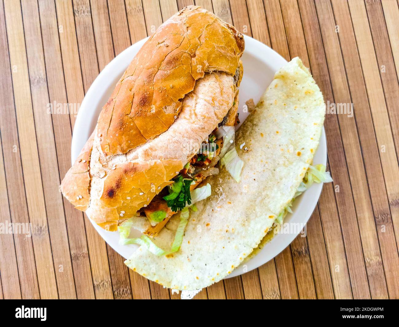 Typical Mexican dishes Tortas Tacos Empanadas and Tamales in Cancun ...