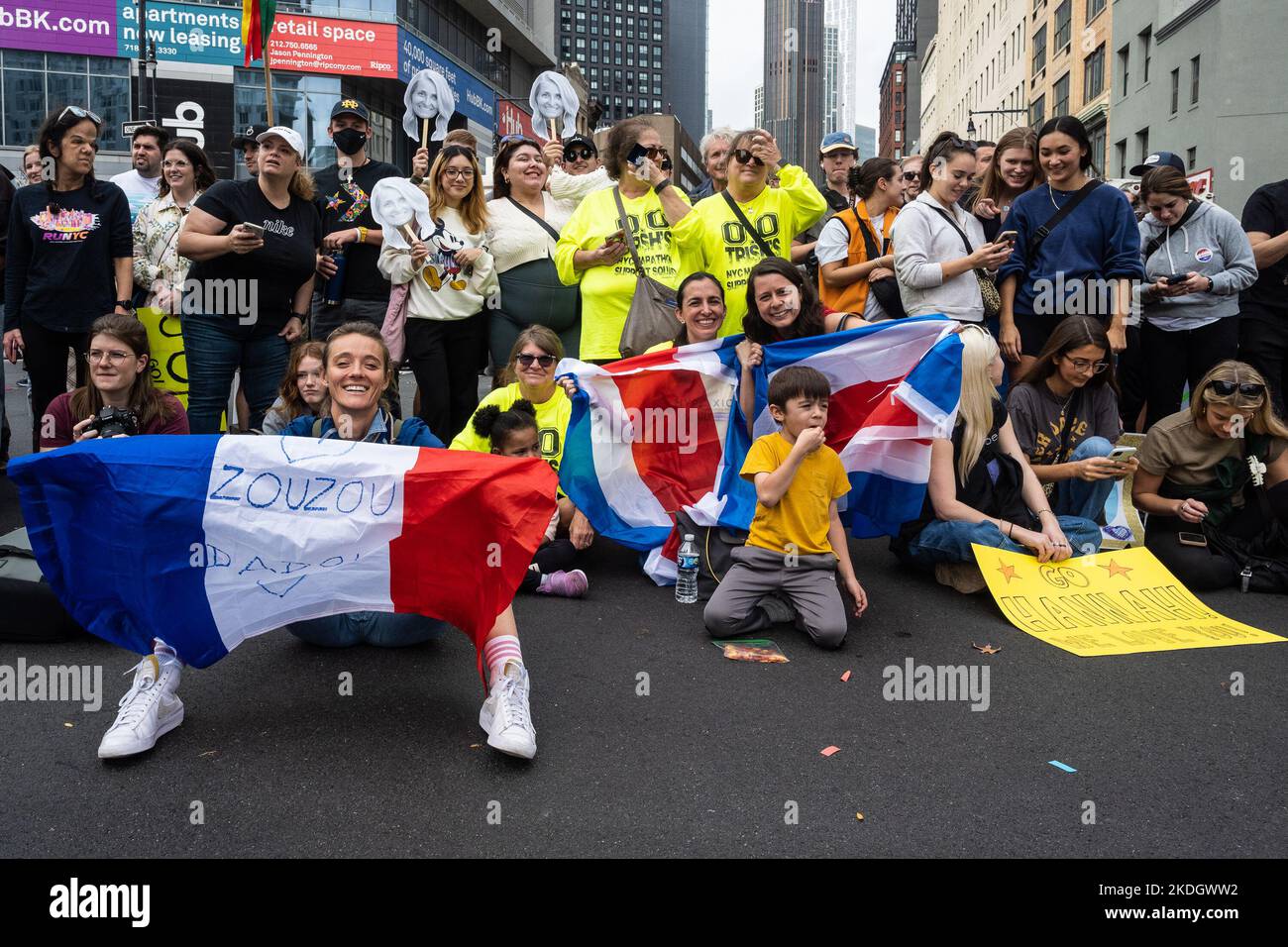 Thousands of spectators lined the streets of Brooklyn cheering on over ...