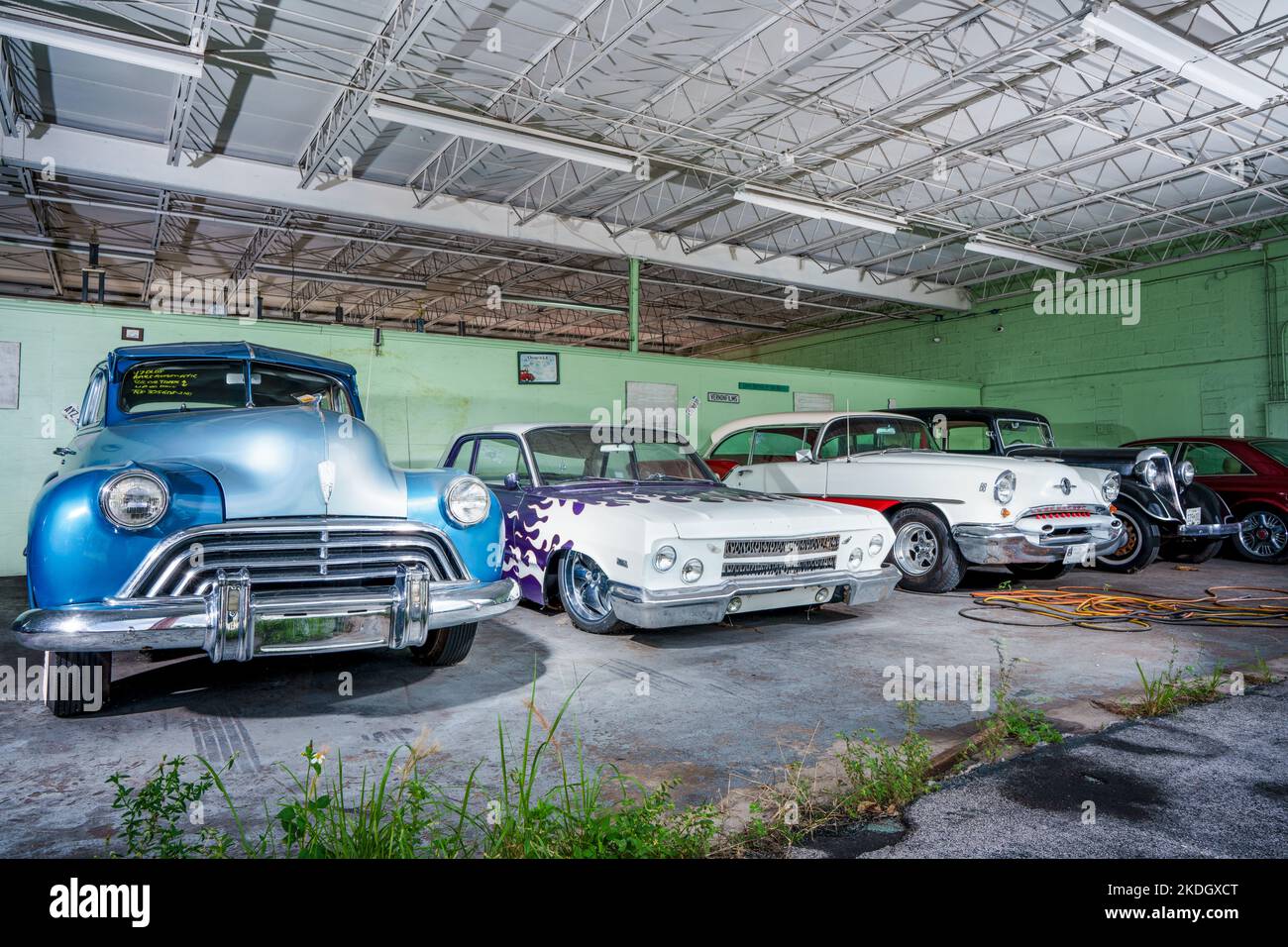 Miami, FL, USA - October 18, 2022: Photo of classic vintage cars in a ...