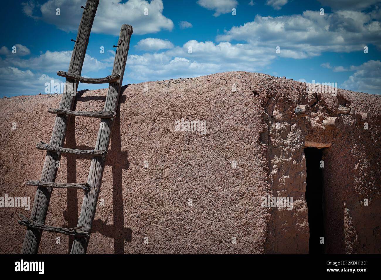 Traditional Adobe Home from the Kuaua Pueblo in New Mexico Stock Photo ...