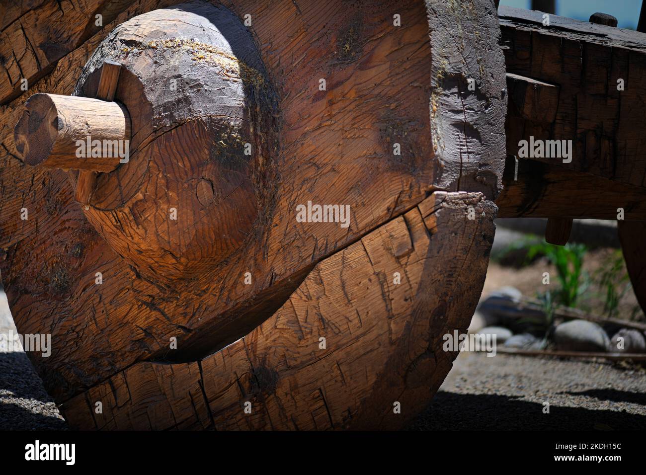 Spanish Colonial Cart Wheel from the 16th century on the Rio Grande ...
