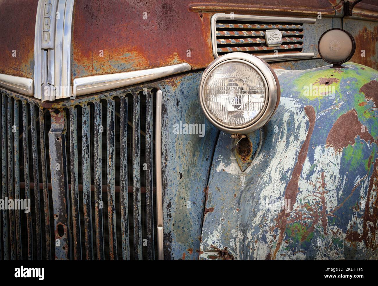70 years of patina on a 1950's commercial truck found in a desert field ...