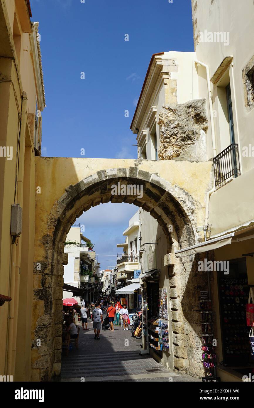 old city gate, Rethymno, Crete, Greece, Europe Stock Photo - Alamy