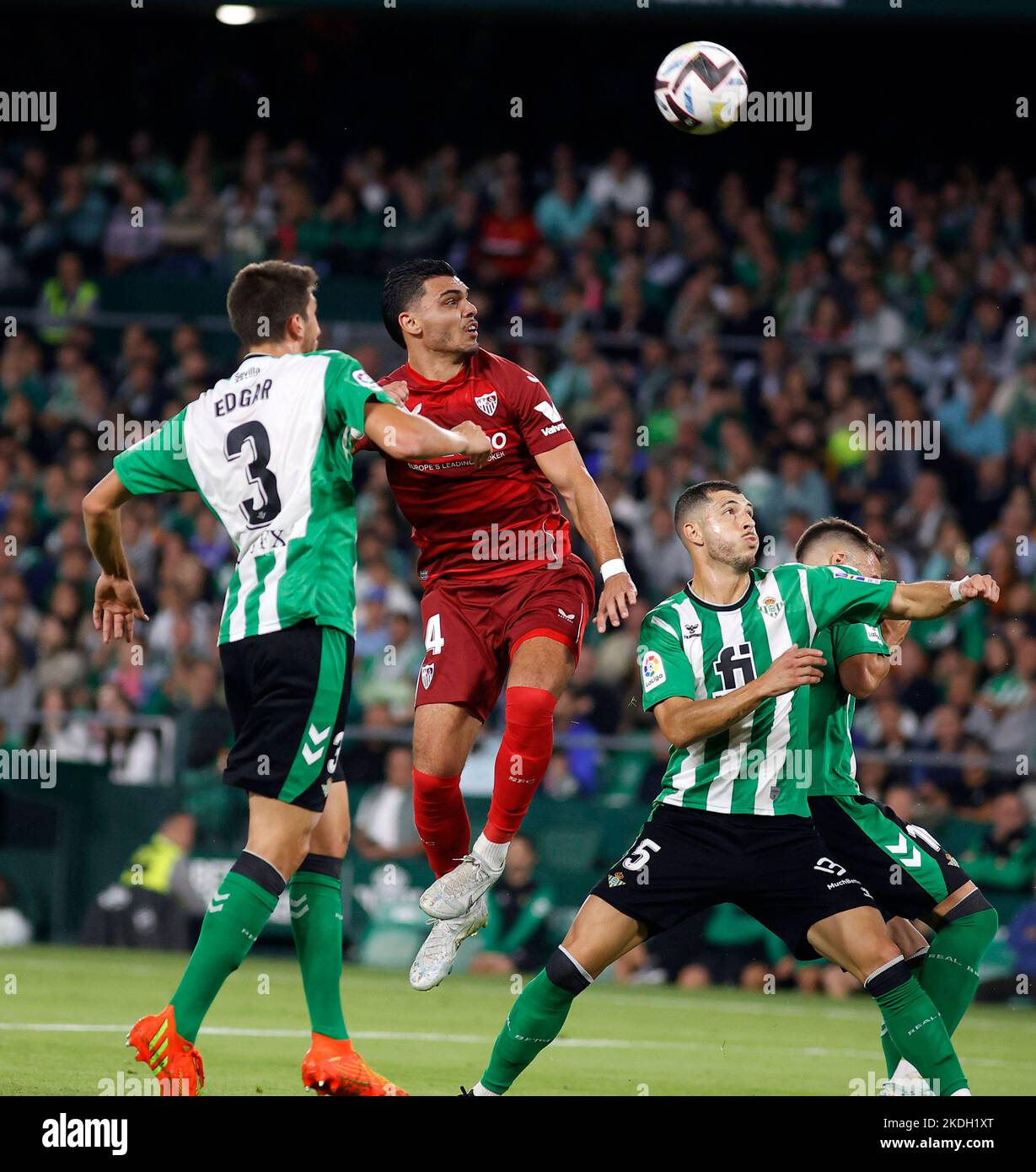Spanish La Liga soccer match Betis vs Sevilla at Benito Villamarin ...