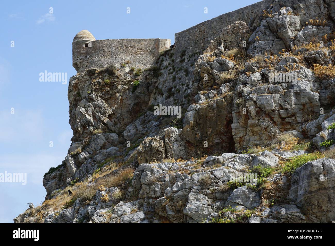 Venetian Fortezza Castle, Rethymno, Crete, Greece, Europe Stock Photo ...