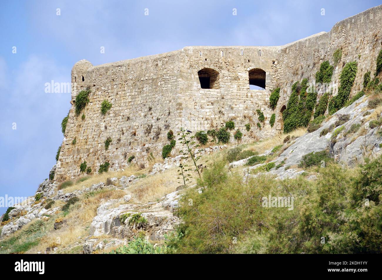 Venetian Fortezza Castle, Rethymno, Crete, Greece, Europe Stock Photo ...