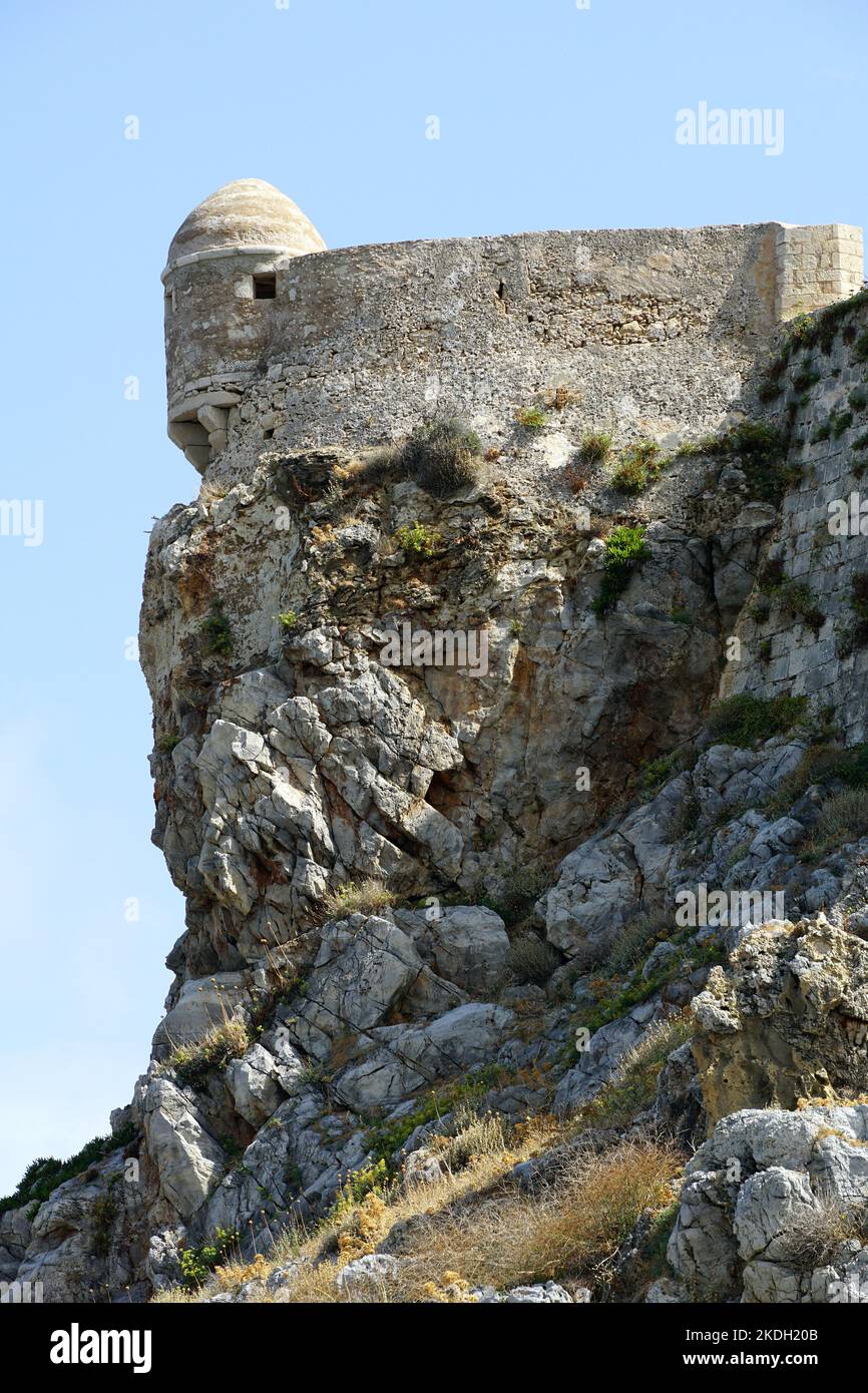 Venetian Fortezza Castle, Rethymno, Crete, Greece, Europe Stock Photo ...