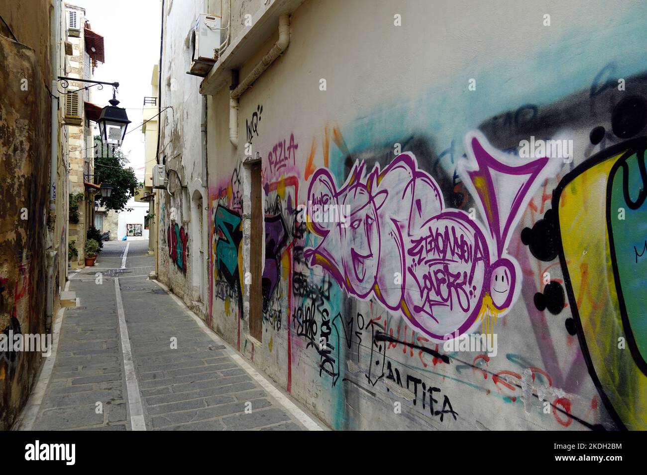 graffiti, Rethymno, Crete, Greece, Europe Stock Photo - Alamy
