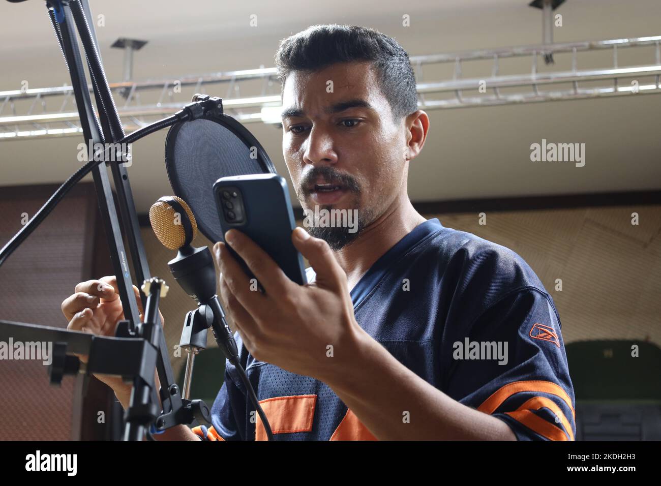 Misrata, Libya. 6th Nov, 2022. Theatrical actor Taha Biskini seen ...