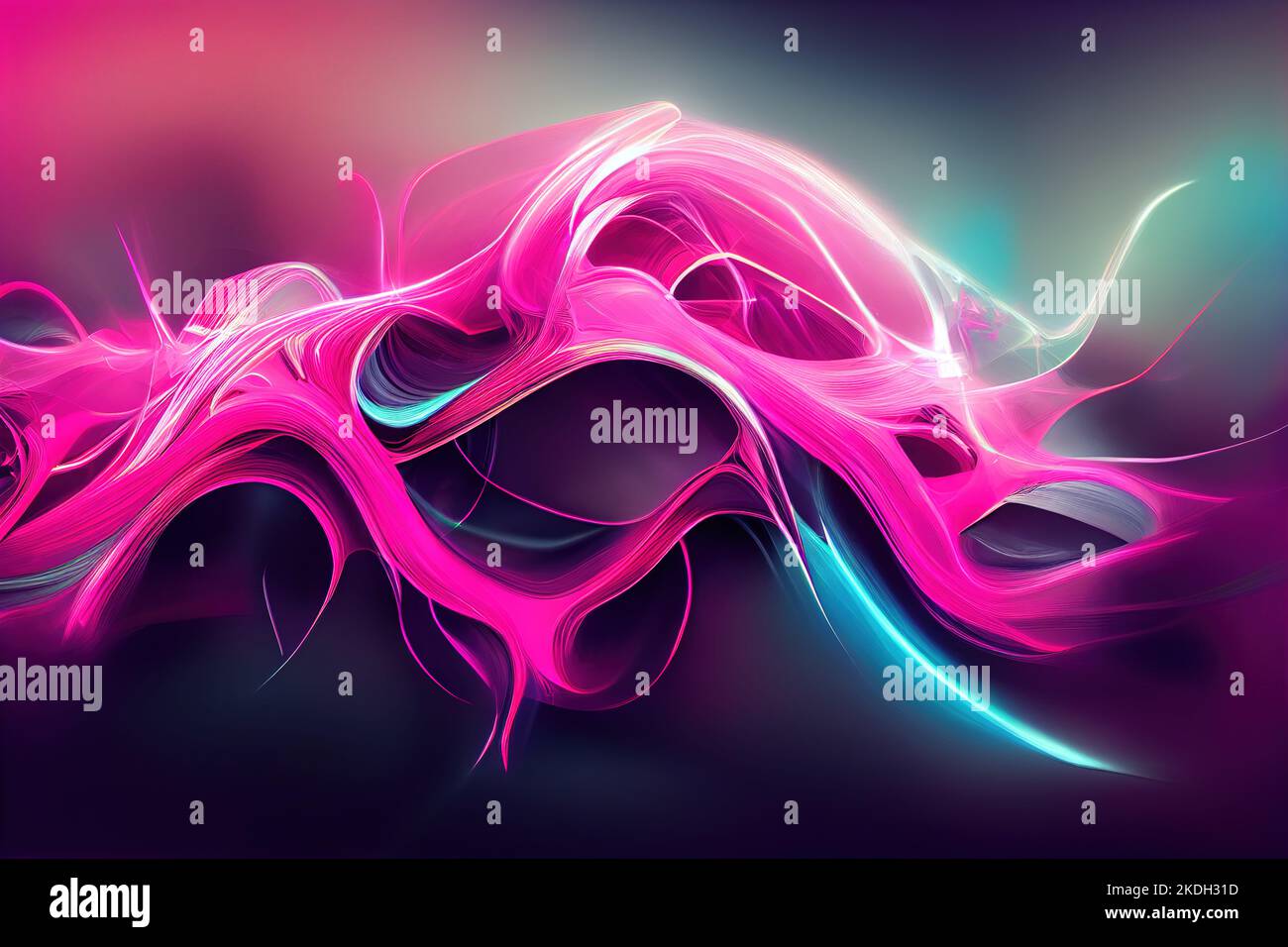 Abstract magenta liquid color waves background. Liquify flow Stock ...