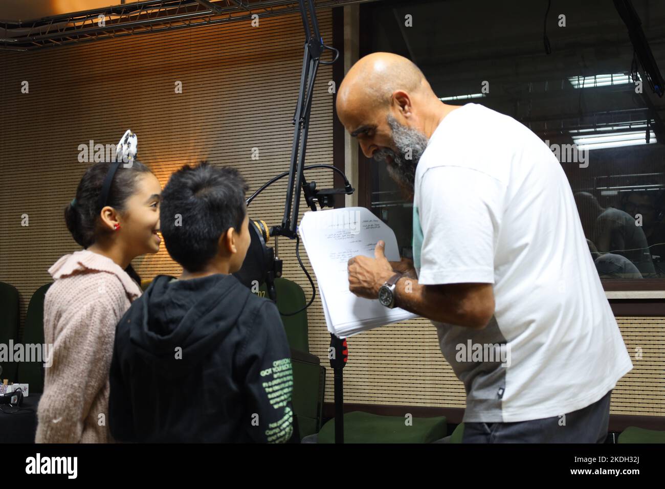 Misrata, Libya. 6th Nov, 2022. Libyan theater actor Anwar Altair seen ...