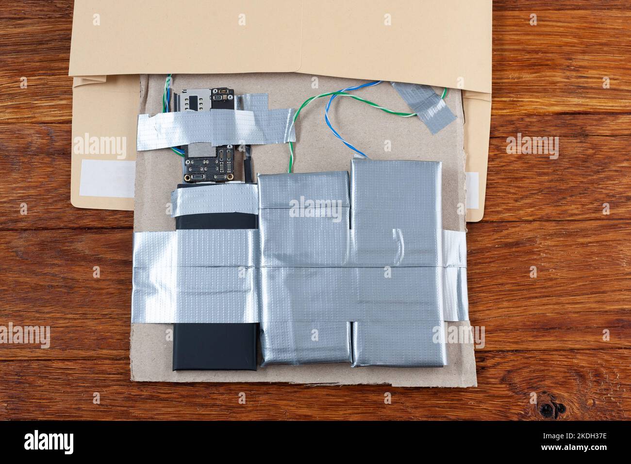 Mail bomb IED - Improvised Explosive Device with c4 and cell phone ...