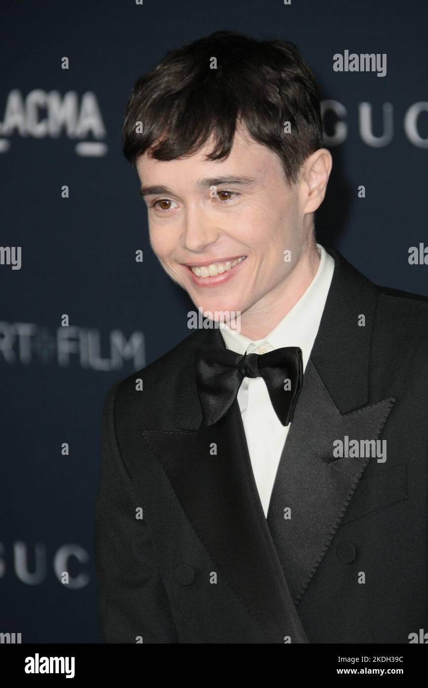 Elliott Page attends the 2022 LACMA ART+FILM GALA Presented By Gucci at ...