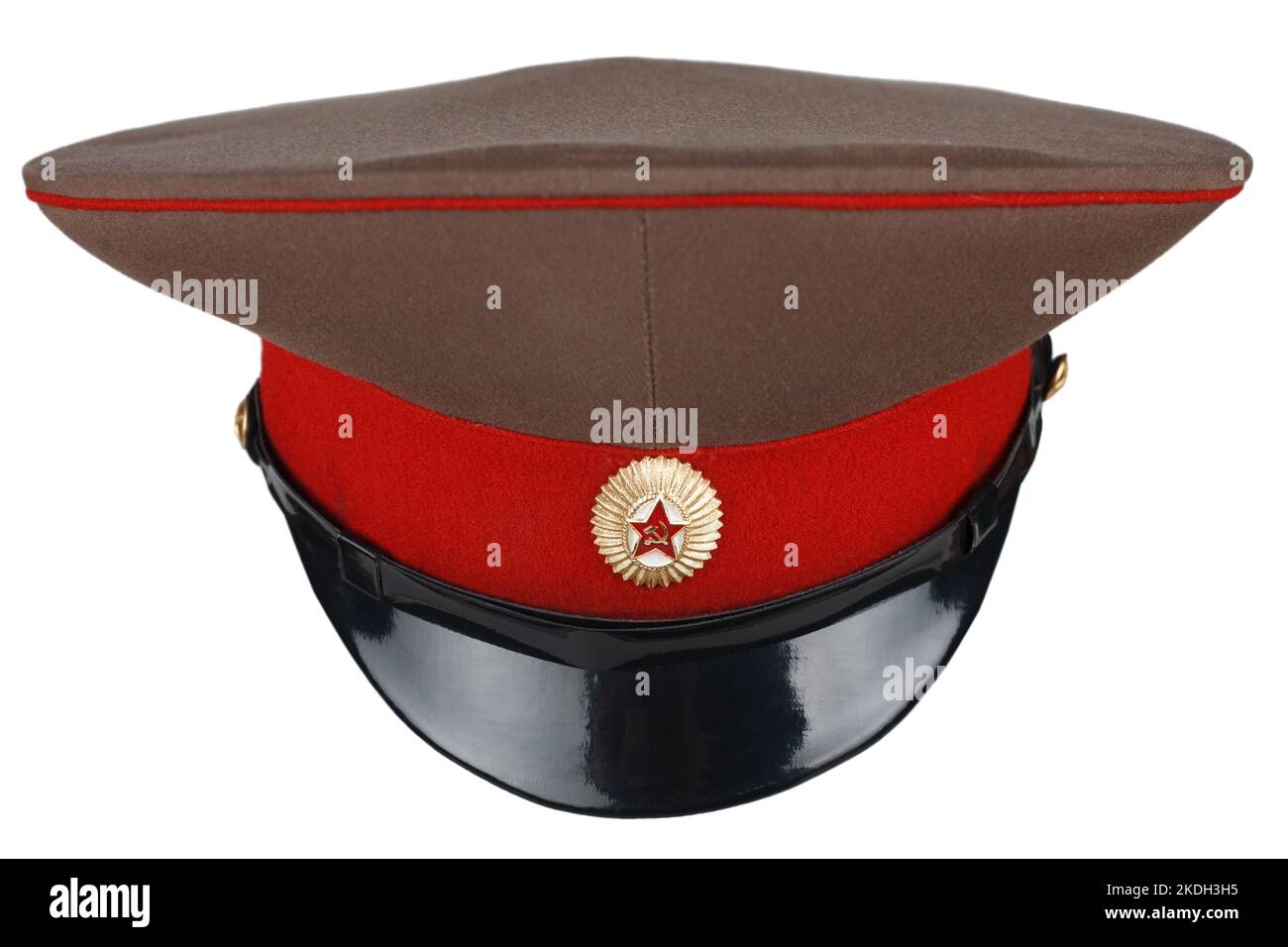 Soviet Army infantry soldiers forage cap isolated on white background ...