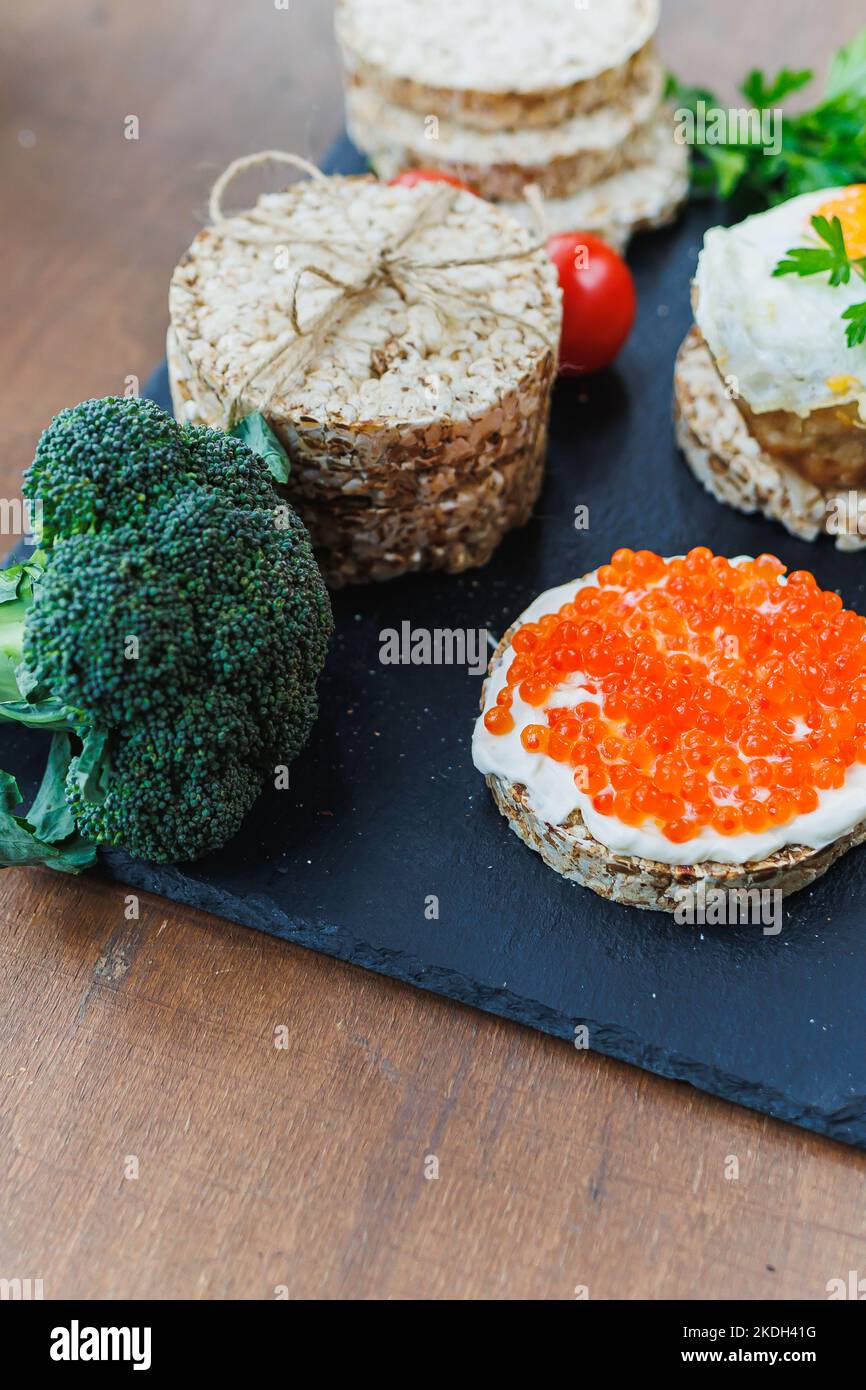 Rice round dietary loaves for healthy eating. Healthy Eating Stock ...