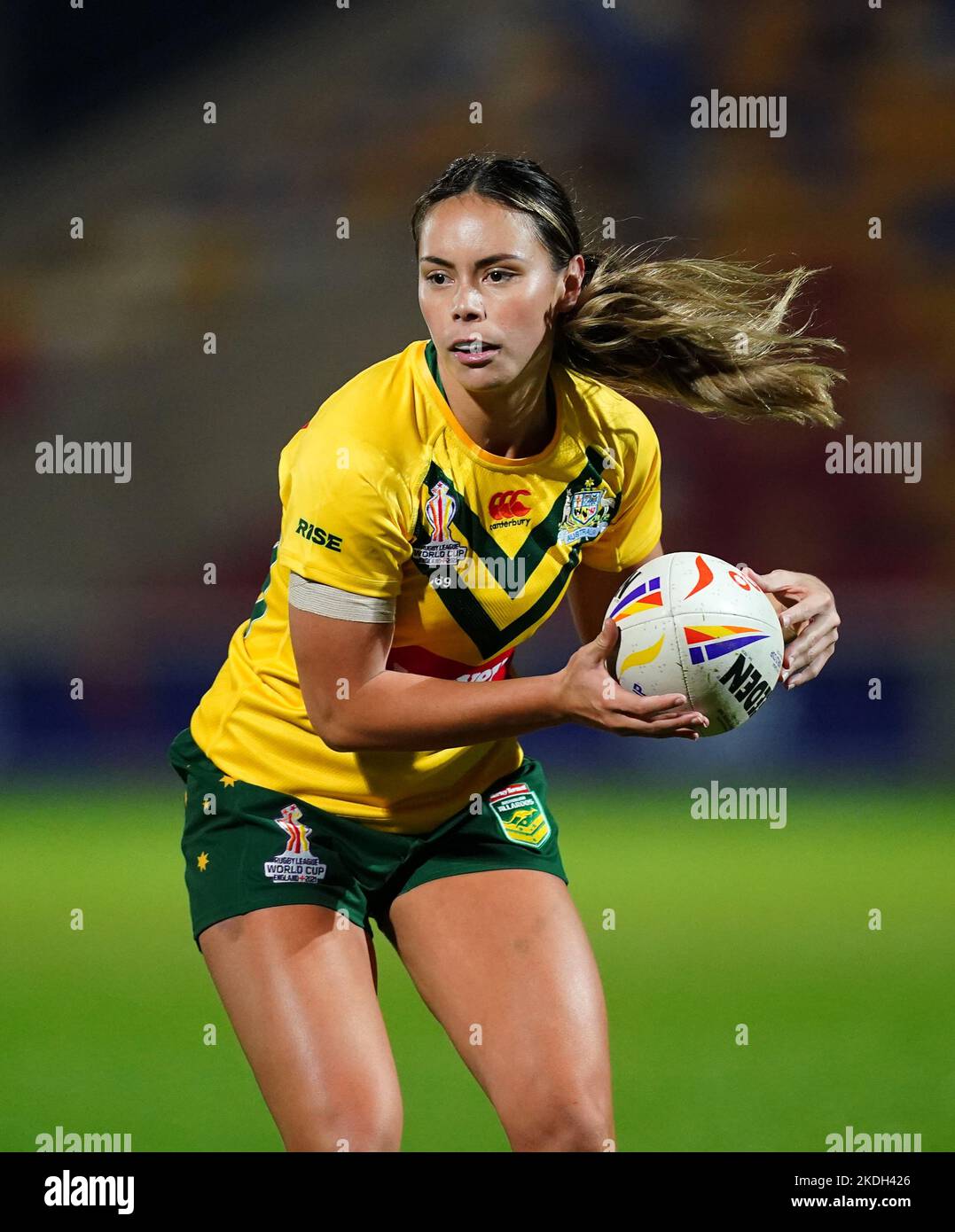 Australia's Taliah Fuimaono during the Women's Rugby League World Cup ...