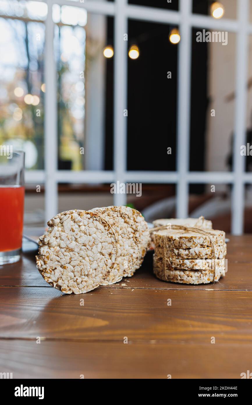 Rice round dietary loaves for healthy eating. Healthy Eating Stock ...