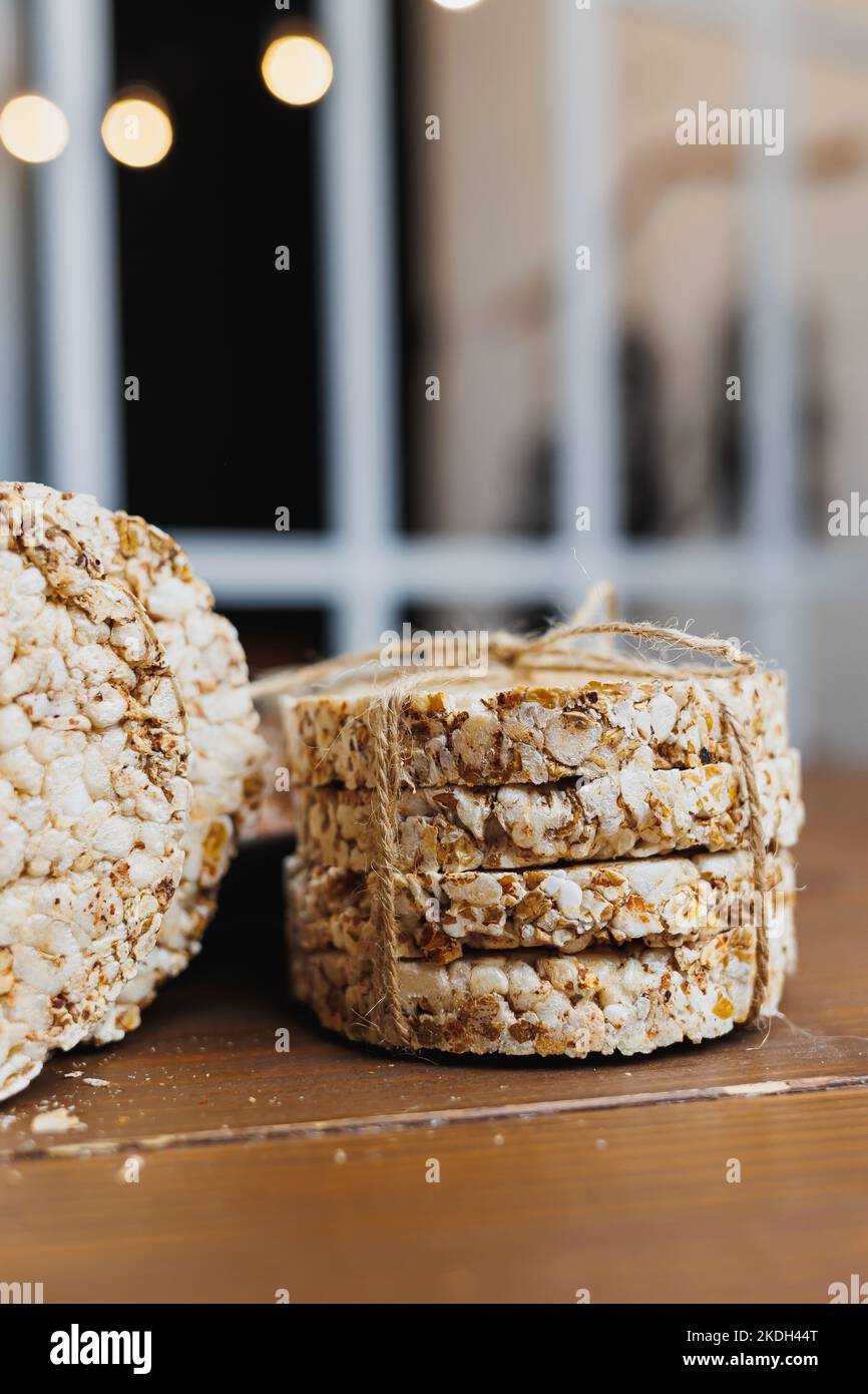 Rice round dietary loaves for healthy eating. Healthy Eating Stock ...