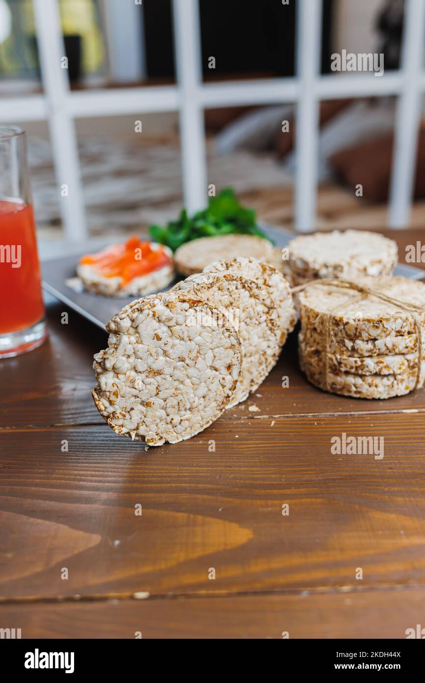 Rice round dietary loaves for healthy eating. Healthy Eating Stock ...