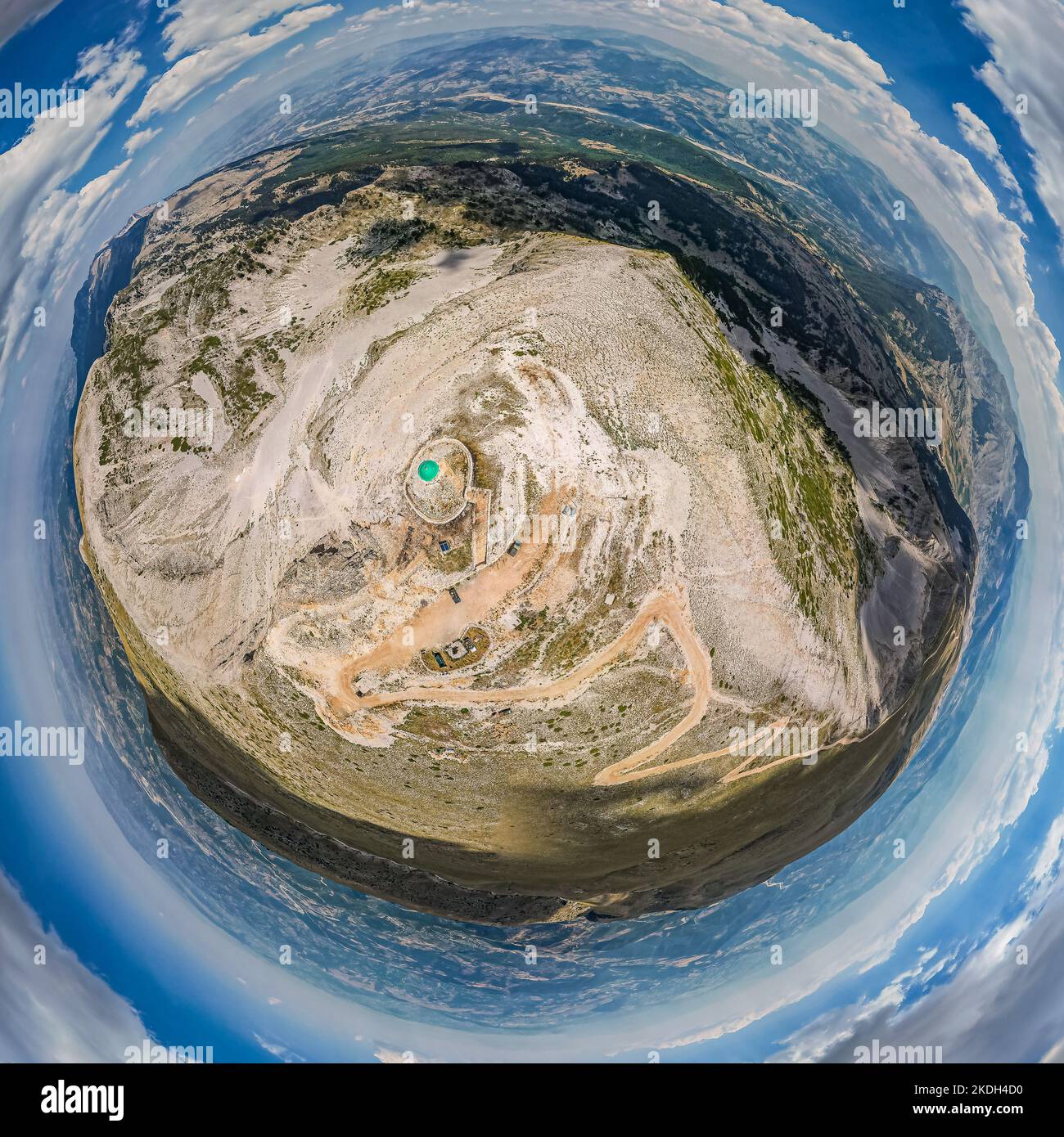 Panoramic planet of Mount Tomorr - is situated within the Tomorr ...