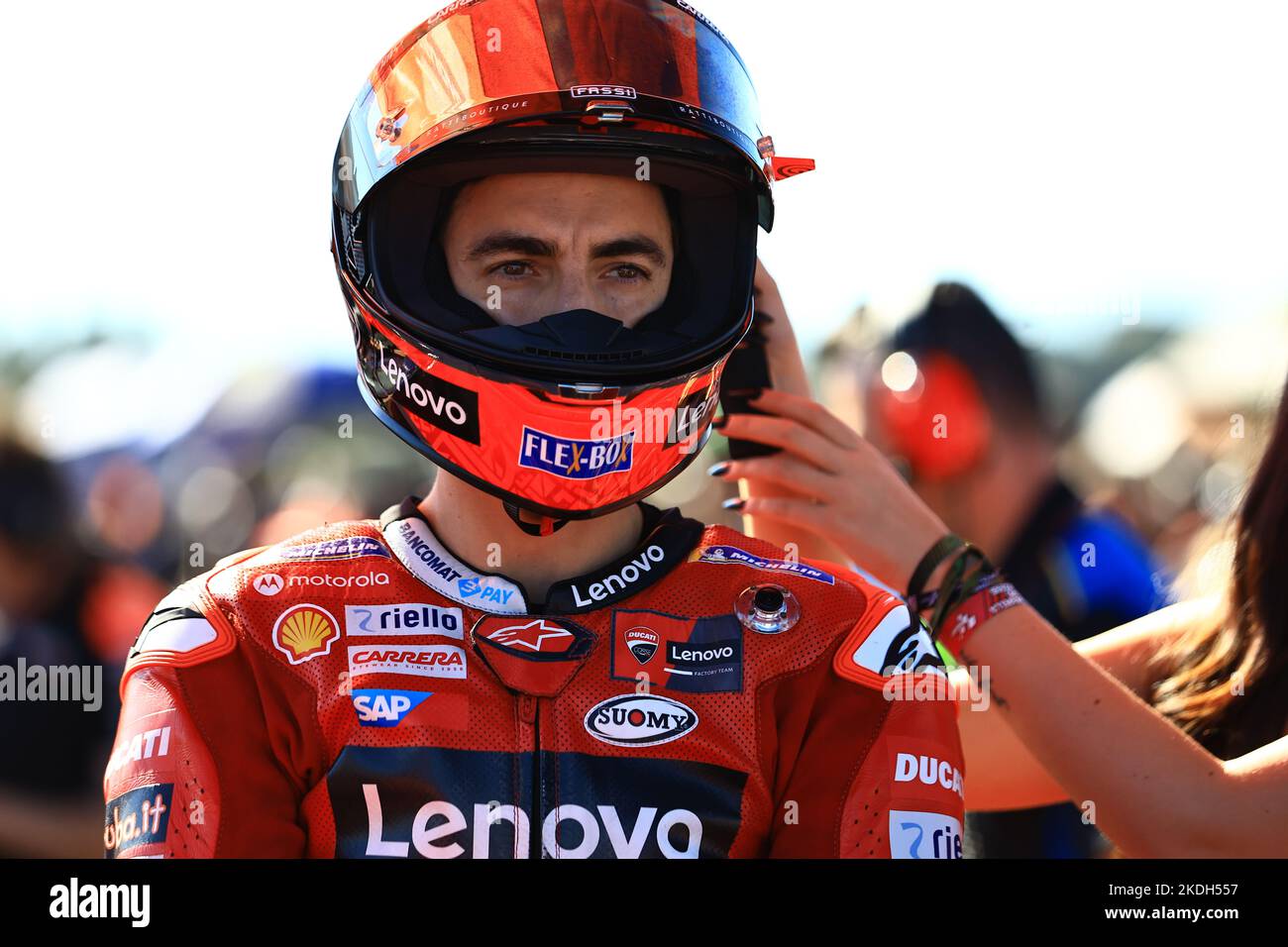 VALENCIA, Spain. , . #63 Francesco " Pecco" BAGNAIA, the new MotoGP ...