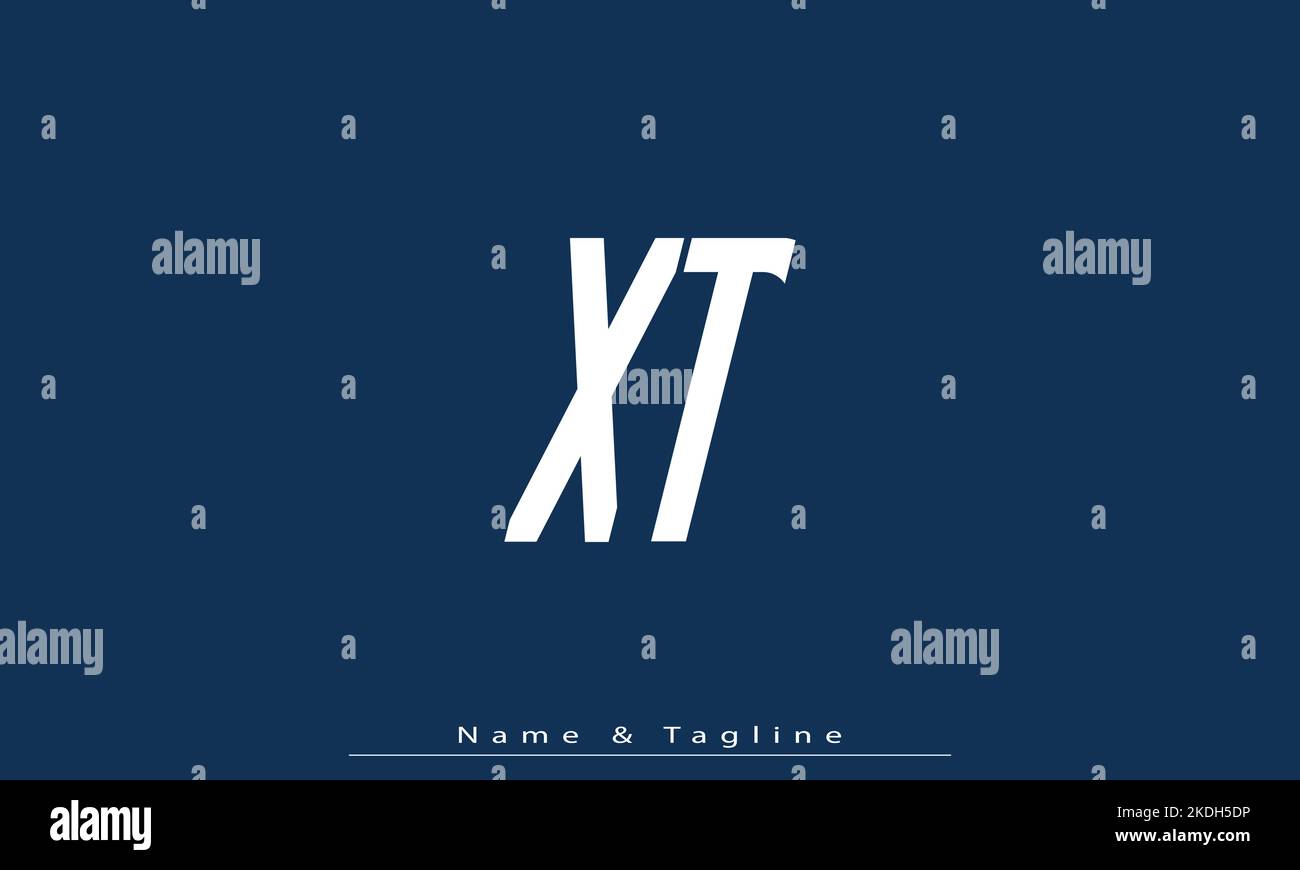 Alphabet letters Initials Monogram logo XT , TX Stock Vector Image ...
