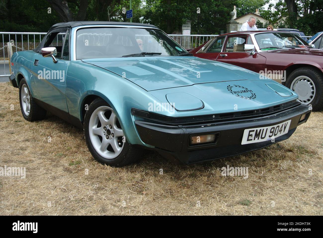 A 1980 Triumph TR7 parked on display at the English Riviera classic car ...