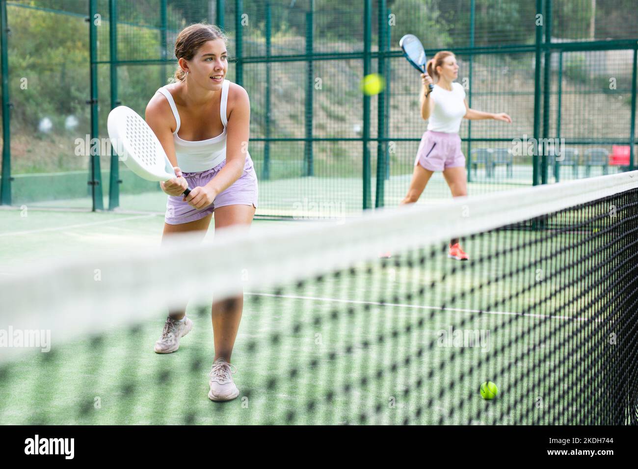 Portrait two woman tennis hi-res stock photography and images - Alamy
