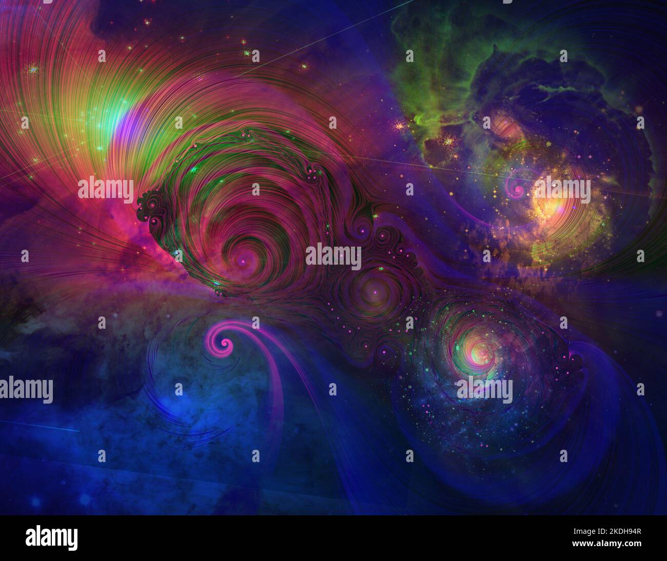 Deep Space Vivid Panorama. 3D rendering Stock Photo - Alamy