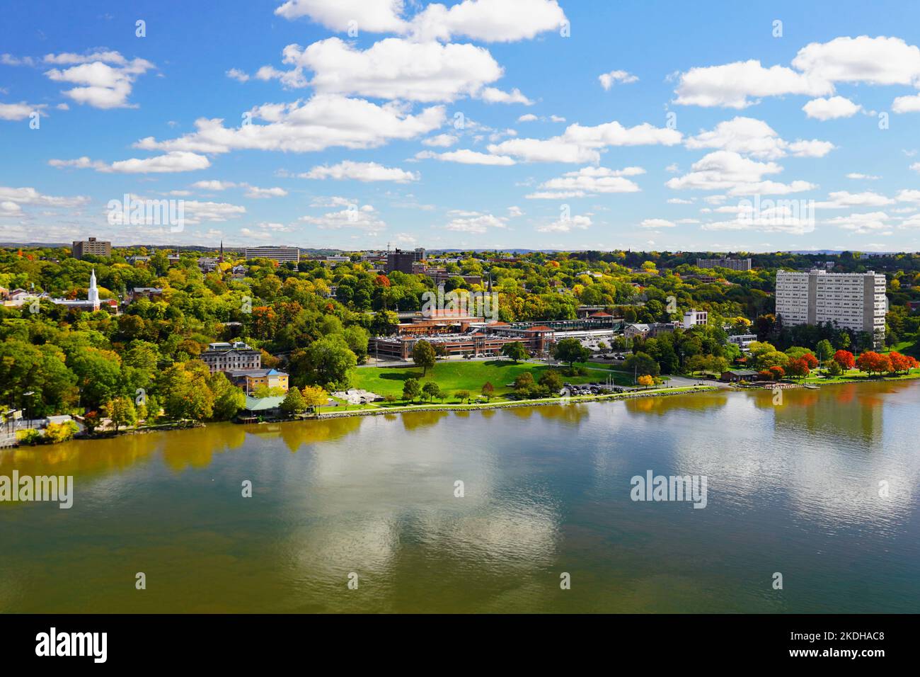 Aerial view bridge over hudson hi-res stock photography and images - Alamy