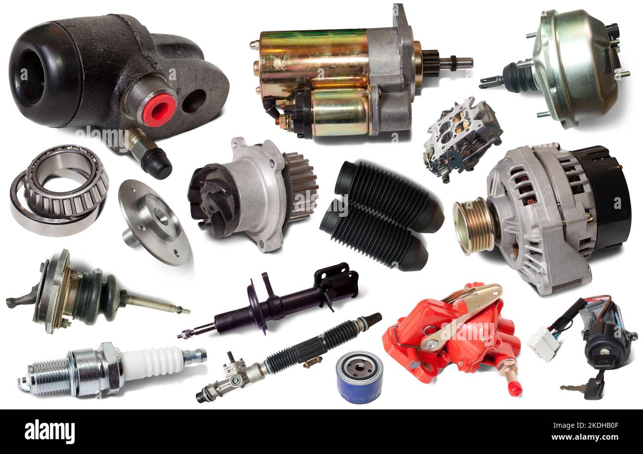 Various mechanical parts Cut Out Stock Images & Pictures - Alamy