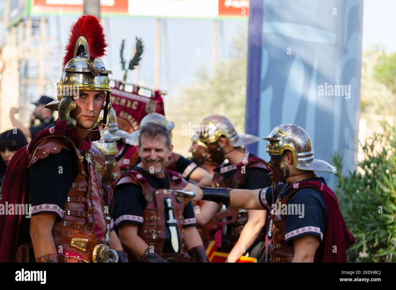 CARTAGENA, SPAIN - 23 SEPTEMBER 2022 Carthaginians and Romans historic ...