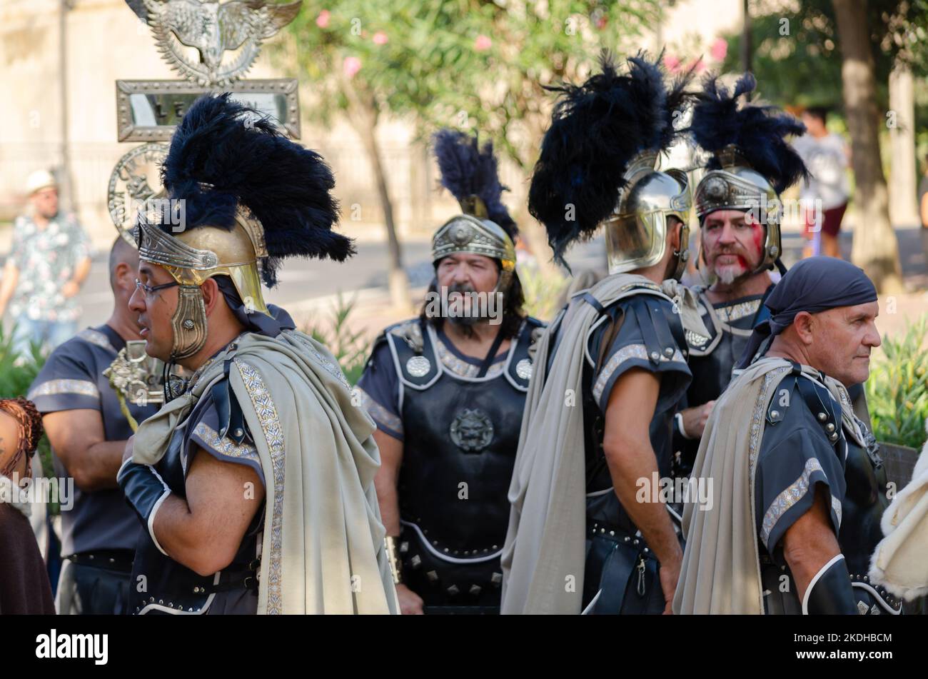 CARTAGENA, SPAIN - 23 SEPTEMBER 2022 Carthaginians and Romans historic ...