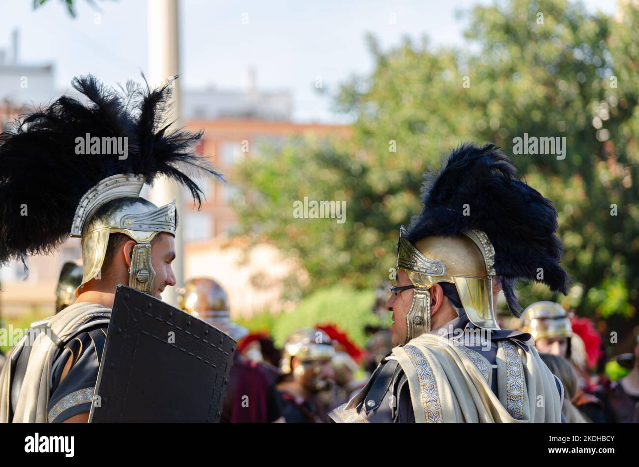 CARTAGENA, SPAIN - 23 SEPTEMBER 2022 Carthaginians and Romans historic ...