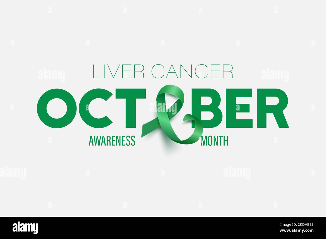 October. Liver Cancer Banner, Card, Placard with Vector 3d Realistic ...