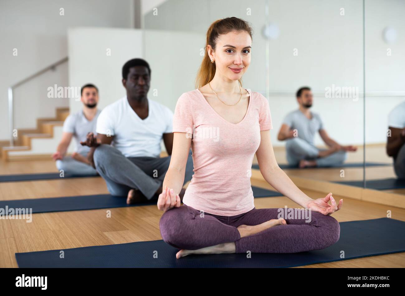 Caucasian athletic woman practising hi-res stock photography and images ...