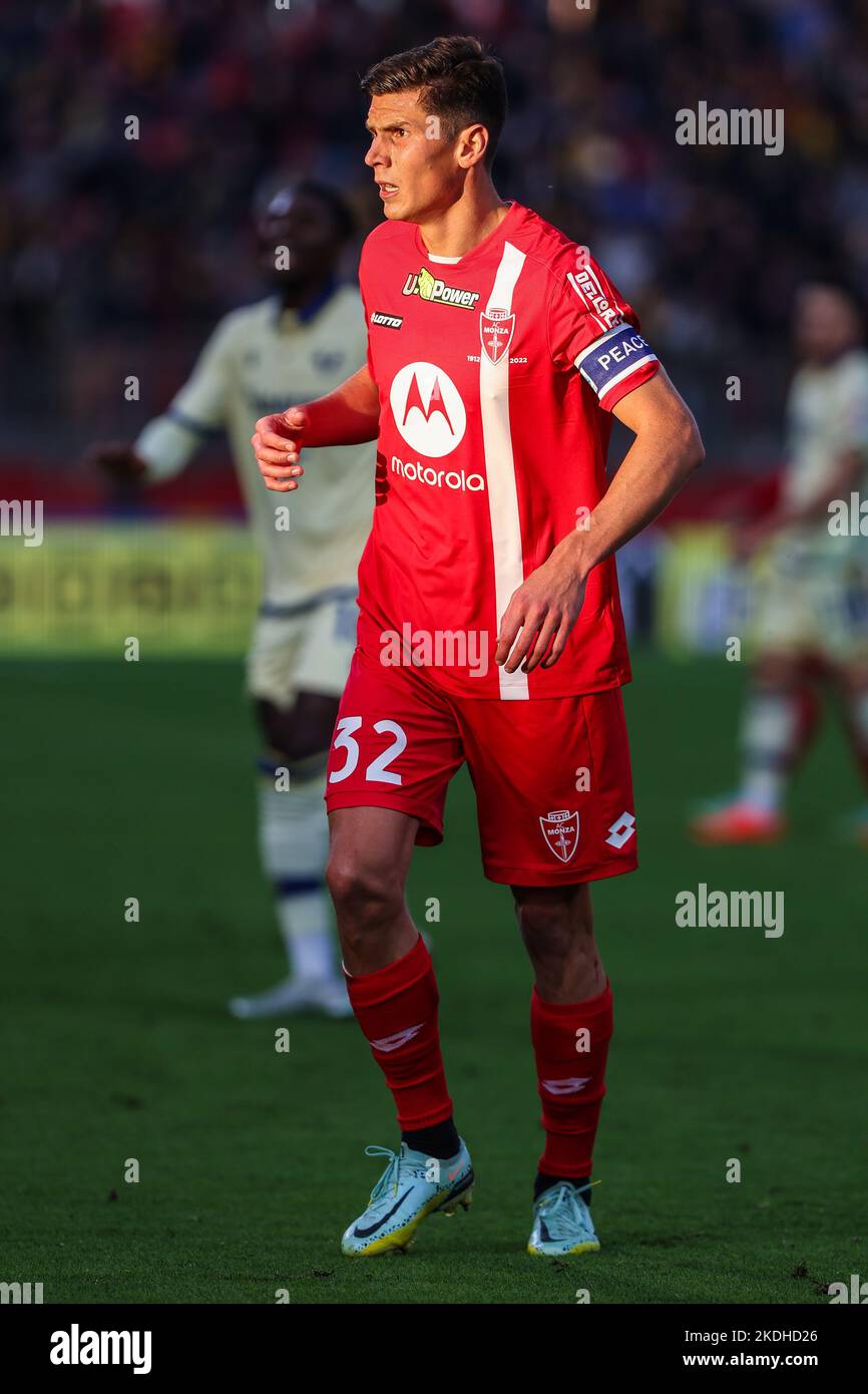 Matteo Pessina of AC Monza seen in action during the Serie A 2022/23 ...