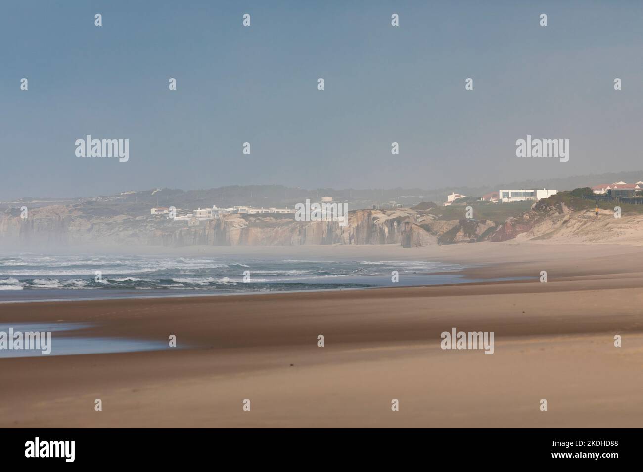 Portugal, Oeste Region, Ferrel, Coastline near Praia da Almagreira ...