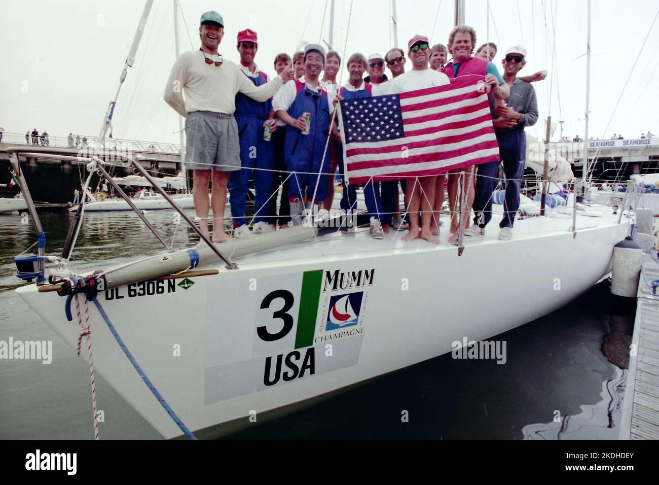 AJAXNETPHOTO. AUGUST, 1989. PLYMOUTH, ENGLAND. - ADMIRAL'S CUP - USA ...