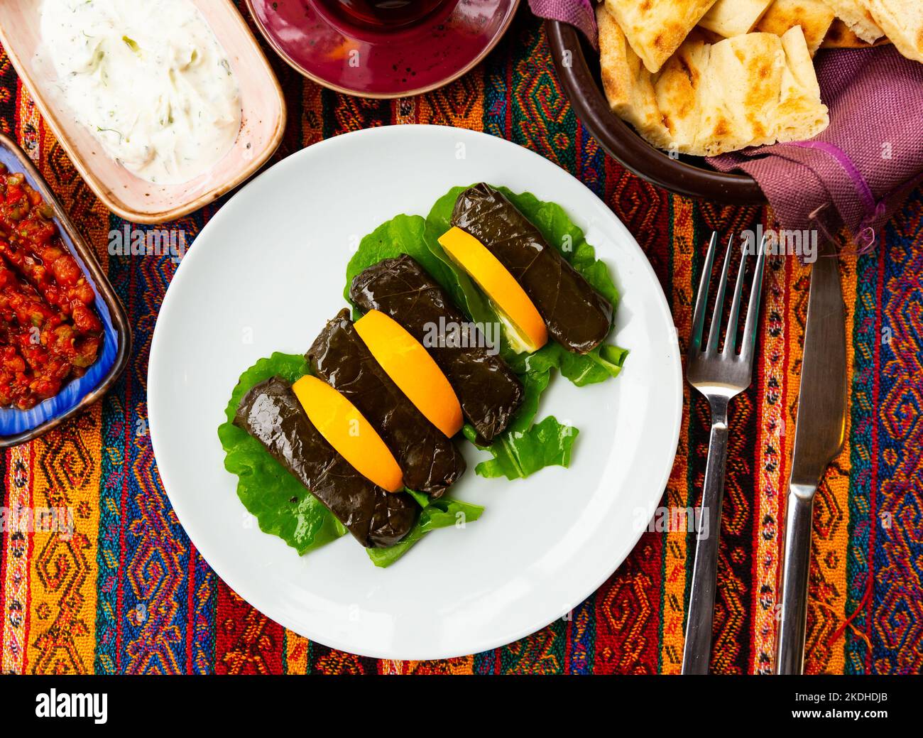 Turkish dish Yaprak sarma Stock Photo - Alamy