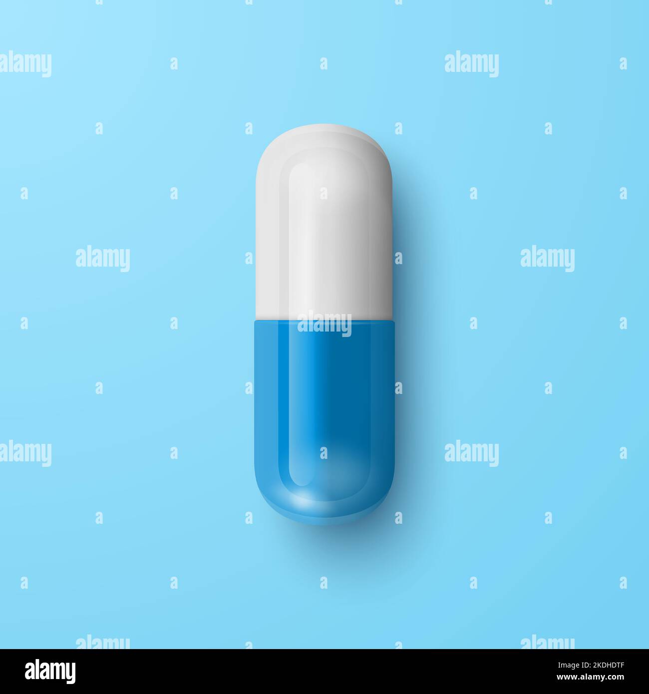 Vector 3d Realistic Blue Pharmaceutical Medical Pill, Capsule, Tablet ...