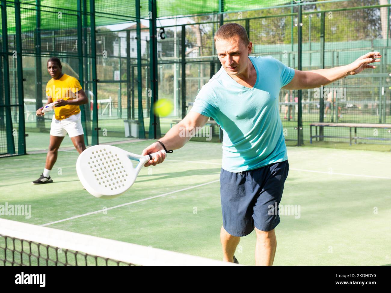 Man padel player hi-res stock photography and images - Alamy