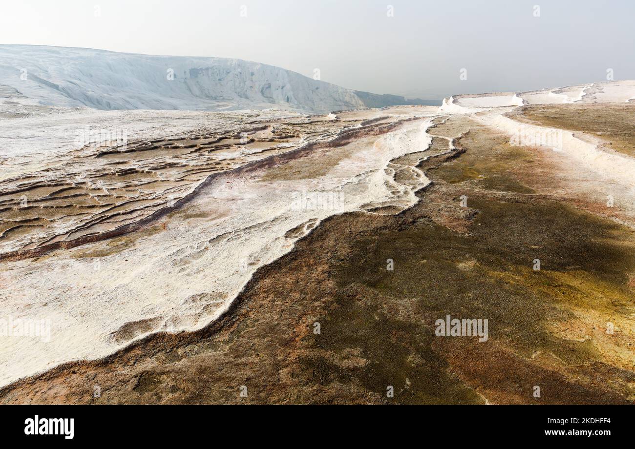 Travertine terraces at Pamukkale Stock Photo - Alamy